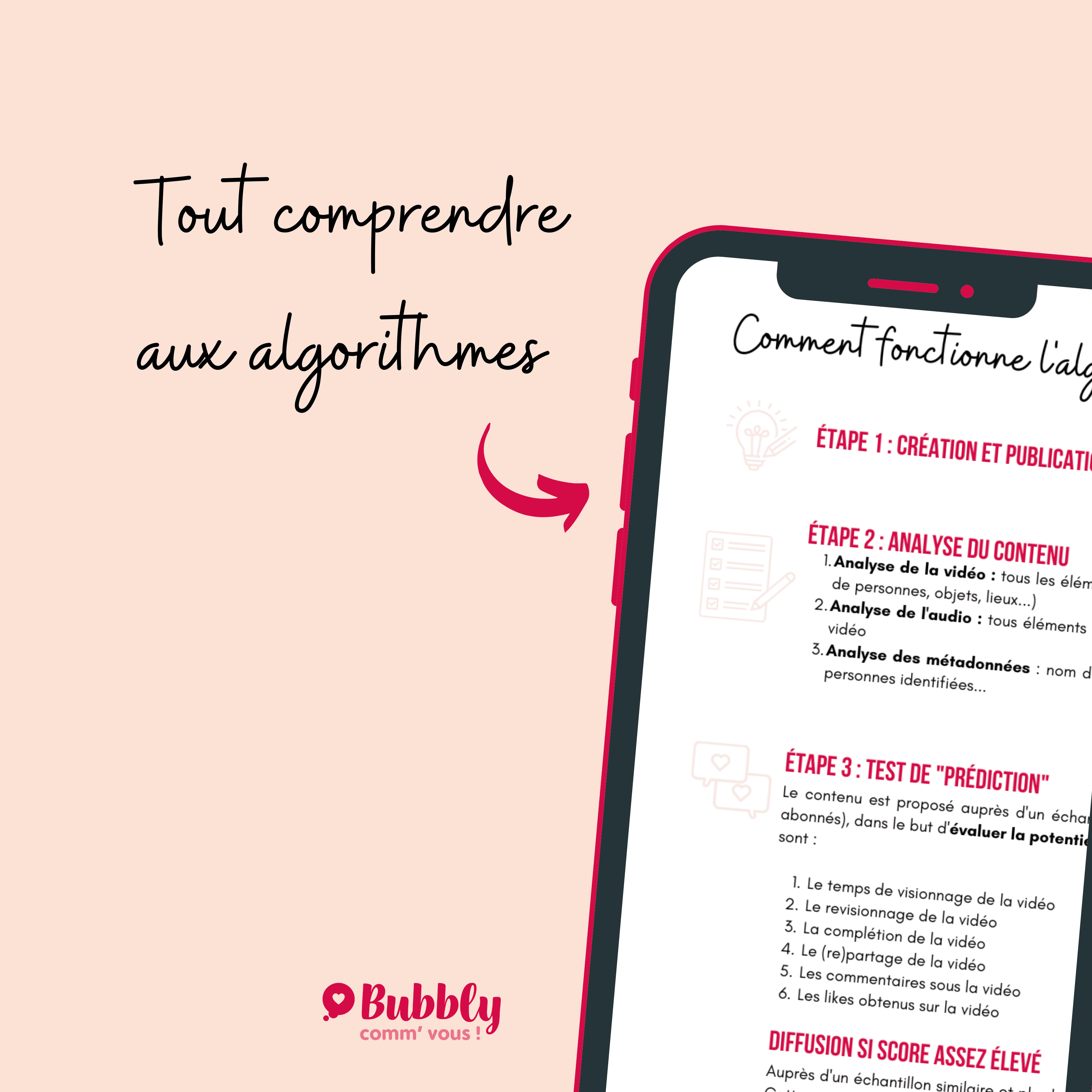 Tout comprendre aux algorithmes des réseaux sociaux avec Bubbly